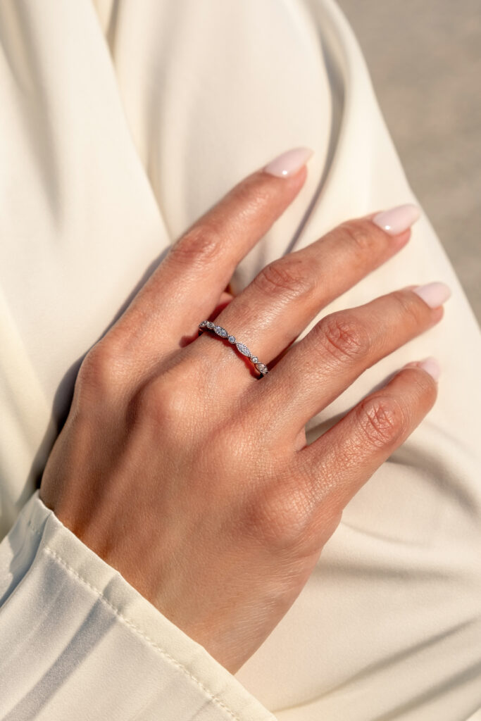 Women's Ring Fine Bohemian Eternity Stackable - Tashani