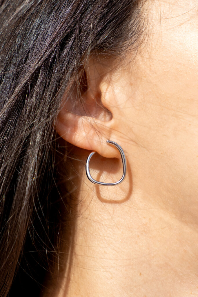 Women's Earrings Asymmetrical Stud - Bold Modern Style - Tashani