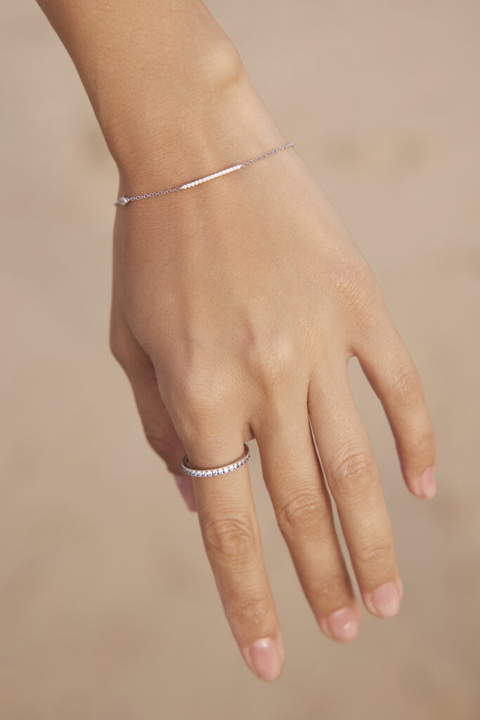Women's Bracelet Fine Line Cubic Zirconia Iced - Tashani